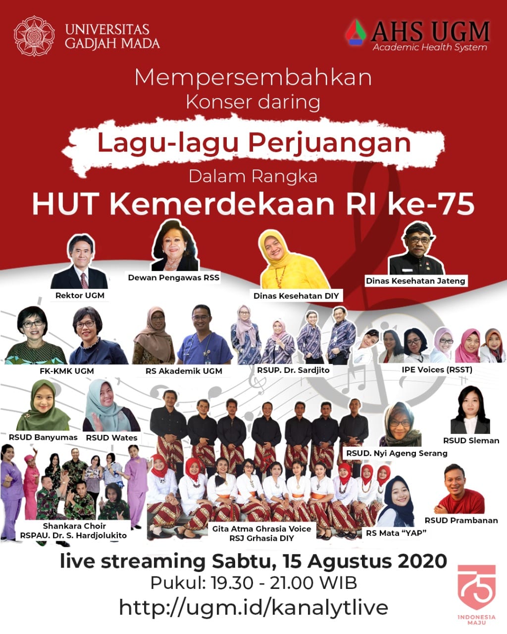 Konser Daring Lagu-Lagu Perjuangan, 15 Agustus 2020, 19.30-21.00 ...